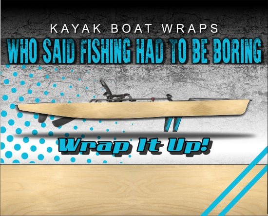 Birch Wood Kayak Vinyl Wrap Kit Graphic Decal/Sticker 12ft and 14ft ...