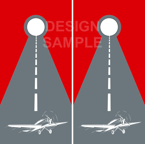 Airplane Runway Cornhole Wrap – Elite Choice Graphics
