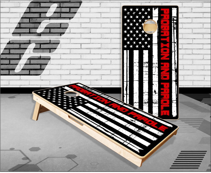 Probation and Parole Flag Cornhole Boards – Elite Choice Graphics
