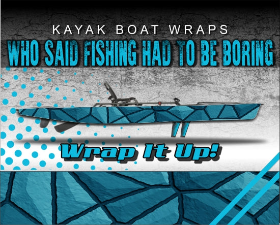 Stone Wall Pattern Kayak Vinyl Wrap Kit Graphic Decal/Sticker 12ft and ...