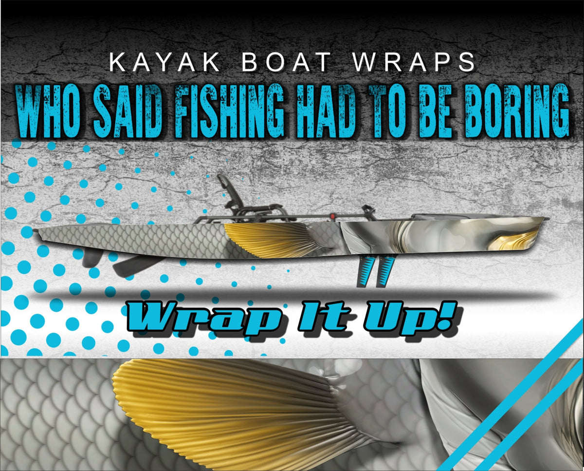 Barramundi Skin Kayak Vinyl Wrap Kit Graphic Decal/Sticker 12ft and 14 ...