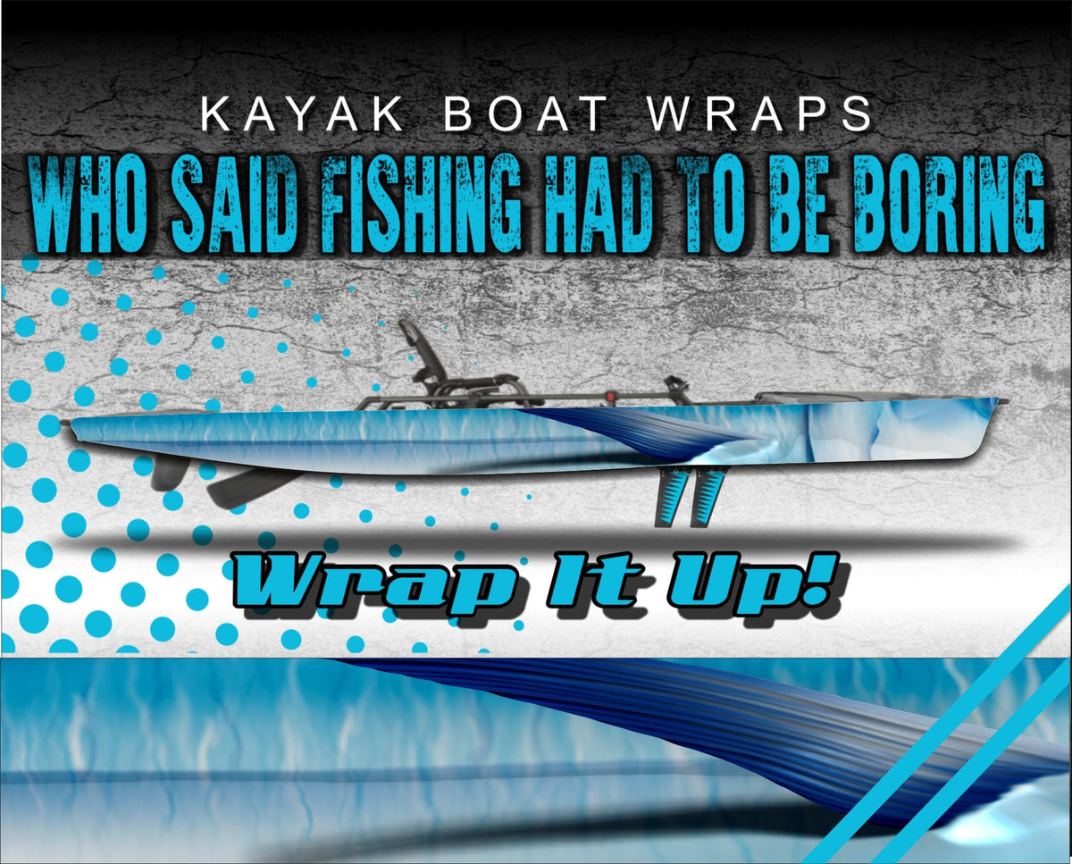 Bluefin Tuna Skin Kayak Vinyl Wrap Kit Graphic Decal/Sticker 12ft and ...