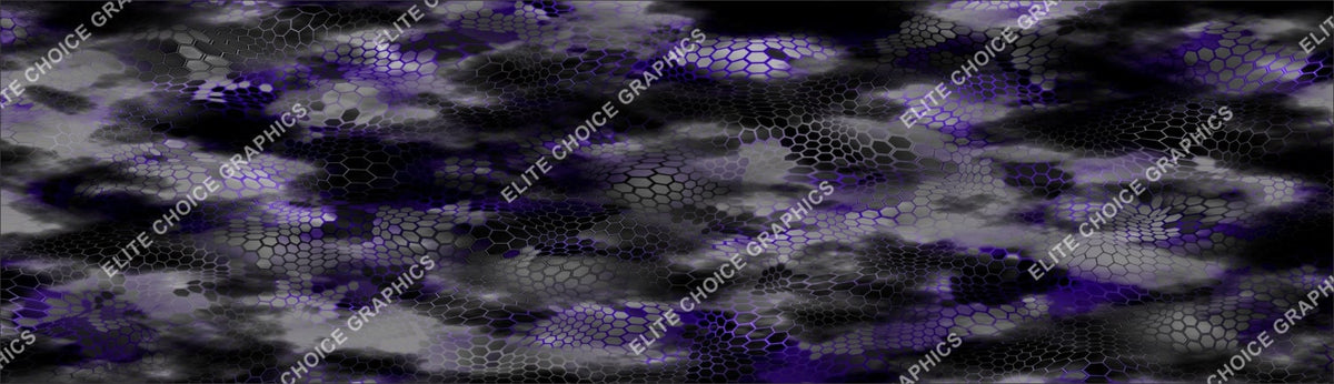 Chameleon Hex 2 Purple 15"x52" or 24"x52" Truck/Pattern Print Tree Rea ...