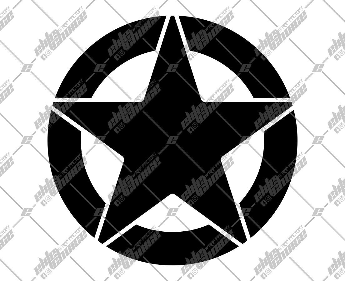 Military Star SVG. EPS. PNG Instant Download File – Elite Choice Graphics