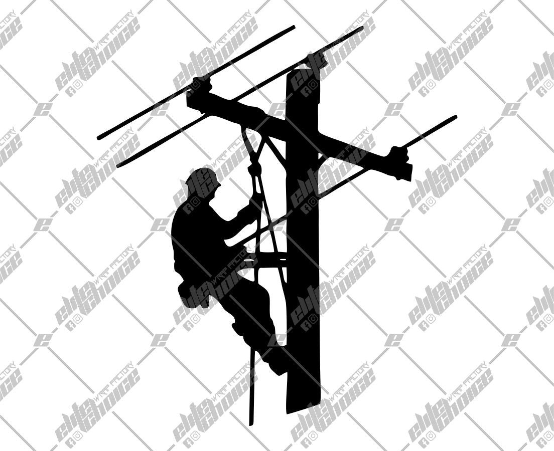 Lineman SVG. EPS. PNG Instant Download File – Elite Choice Graphics